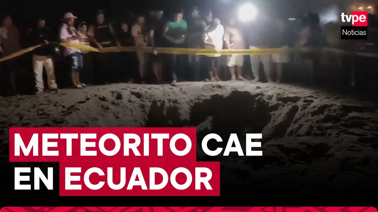 Ecuador: así fue la caída de un supuesto meteorito en una playa - YouTube