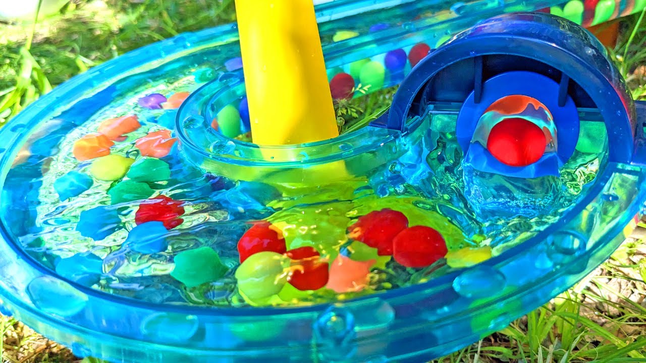 Somen Wiggle☆5 kinds of water slides! Sound of water and ASMR - YouTube