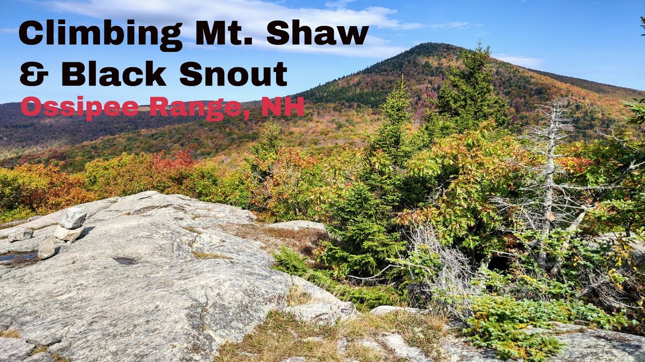 Climbing Mt Shaw & Black Snout, Ossipee Range, Moultonborough, NH - YouTube