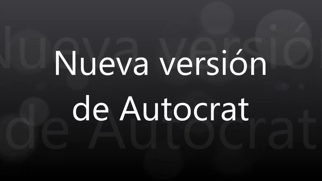 Tutorial Autocrat - YouTube