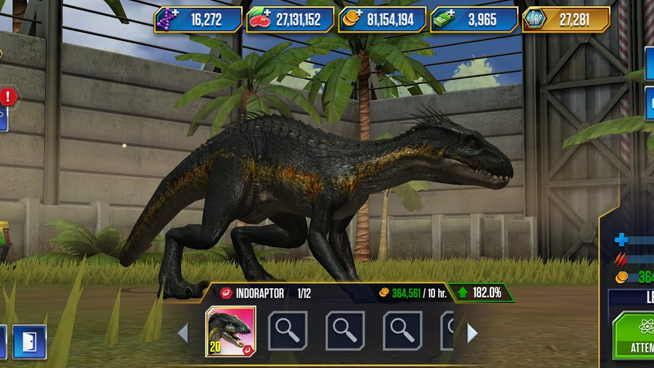 LEVEL 20 INDORAPTOR AND FINALLY FINISHED MY HYBRID LINE UP # ...