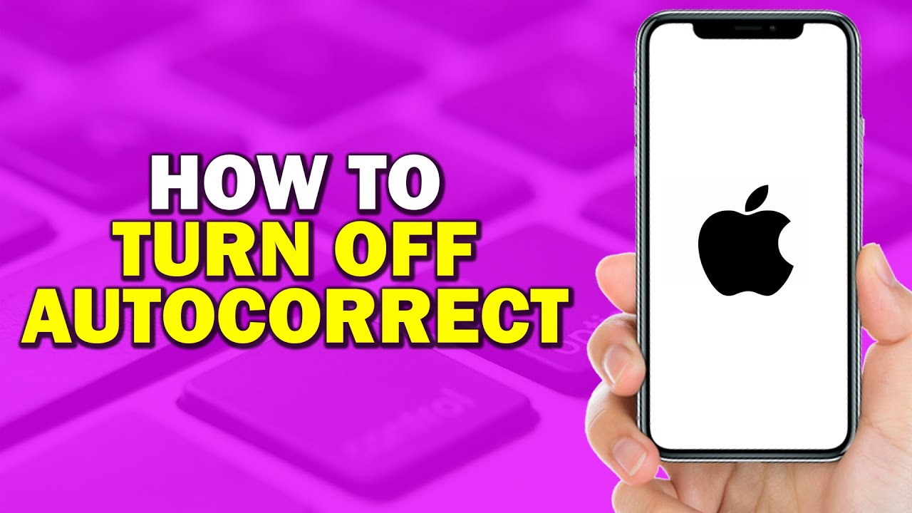 How To Turn Off Autocorrect on iPhone (Quick Tutorial) - YouTube