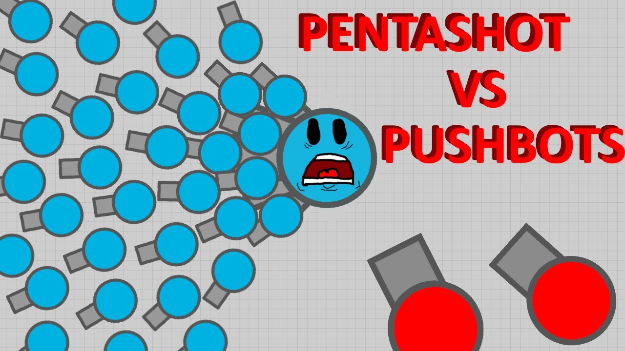 Diep.io | Penta Shot VS Pushbots! 1.01M Penta Shot - Luckiest Ending ...