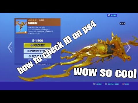 How to see your epic game ID on ps4 Fortnite - YouTube