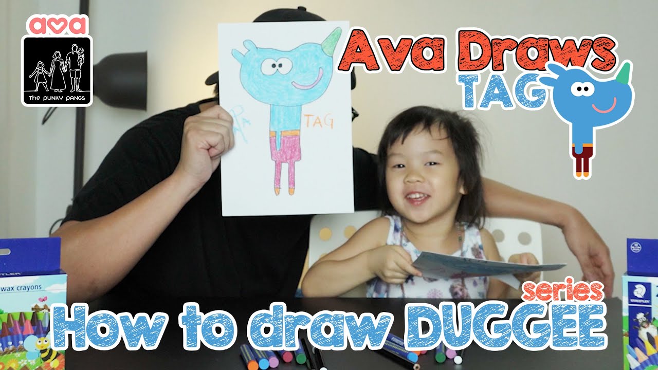How to Draw Duggee and The Squirrels; Ava Draws TAG; Kids Drawing Step ...
