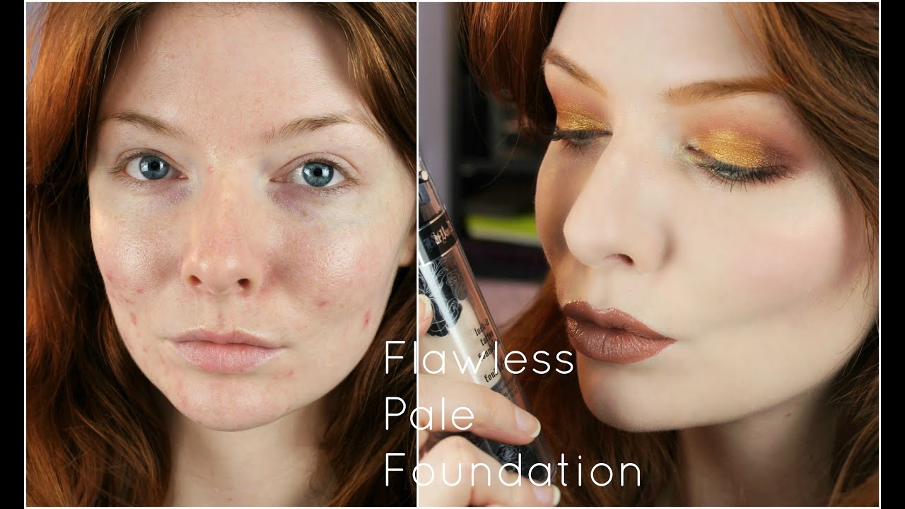 Flawless | PALE Foundation Routine | ACNE Coverage - YouTube