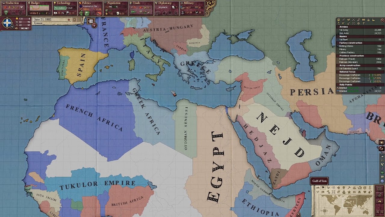 Victoria 2 HPM - Greek Campaign (Part 5) - YouTube