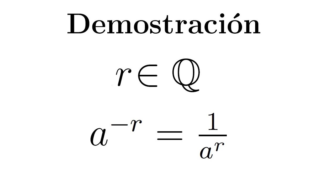 Demostración: Propiedad de los Exponentes Racionales. - YouTube