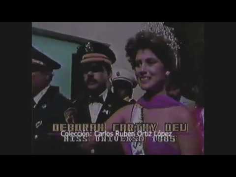 Deborah Carthy Deu (Miss Universe 1985)-Recibimiento en Puerto Rico ...
