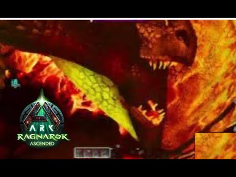 Ark Ascended Ragnarok, first look at the Volcano eruption - YouTube
