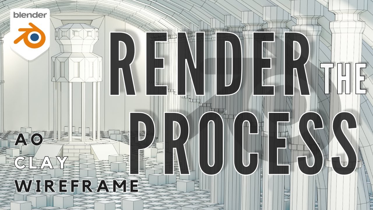 Blender Tutorial: Render the Process - Clay, AO, Wireframe & Glow - YouTube