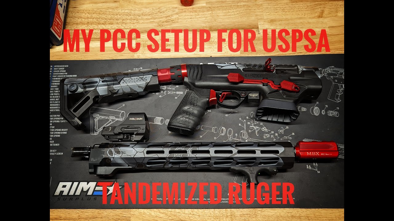 My PCC Setup For USPSA @TANDEMKROSS Ruger PC Carbine - YouTube