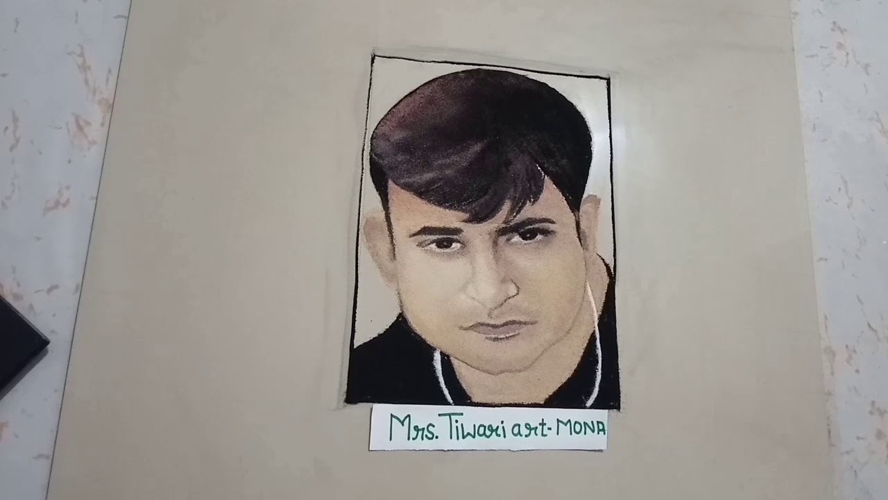 देखिये आज किसकीportrait rangoli बनायी/portrait rangoli. - YouTube