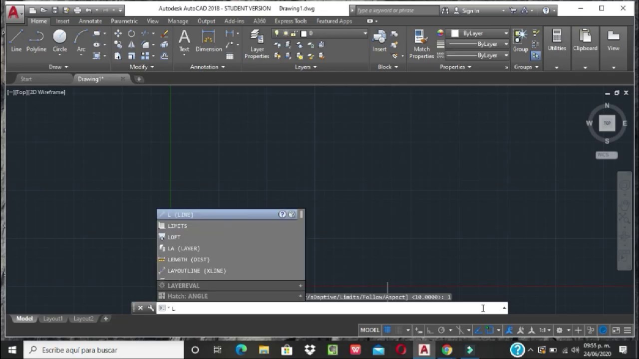 COMANDOS ZOOM, GRID, LIMITS, AUTOCAD - YouTube