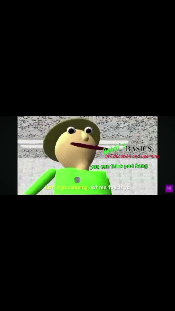 Baldi's Basics Education And Learning You Can Think Pad Song # ...
