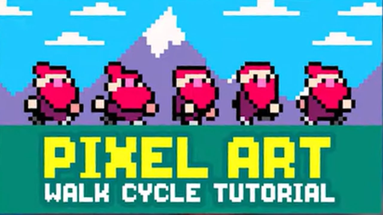 Учебное пособие по циклу ходьбы — (Aserite) / Easy Pixel Art Walk Cycle ...
