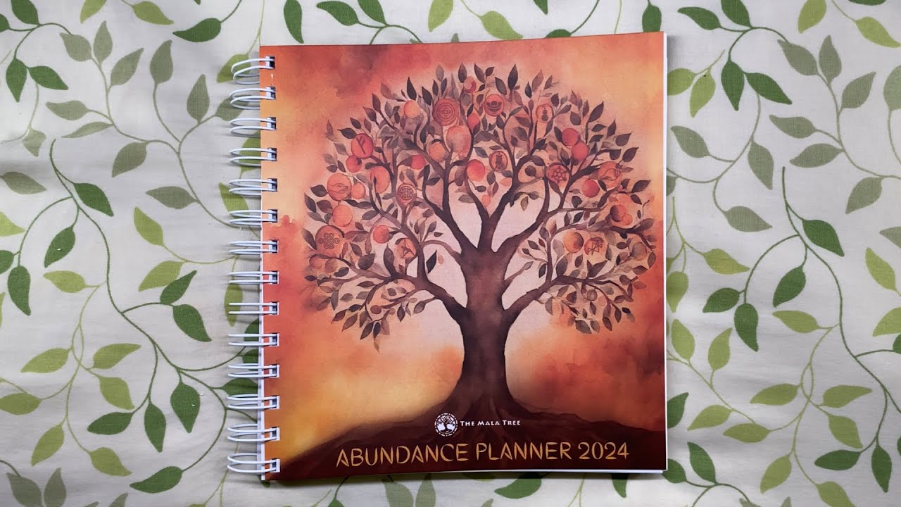 Flip-through of the Mala Tree Abundance Planner for 2024 - YouTube