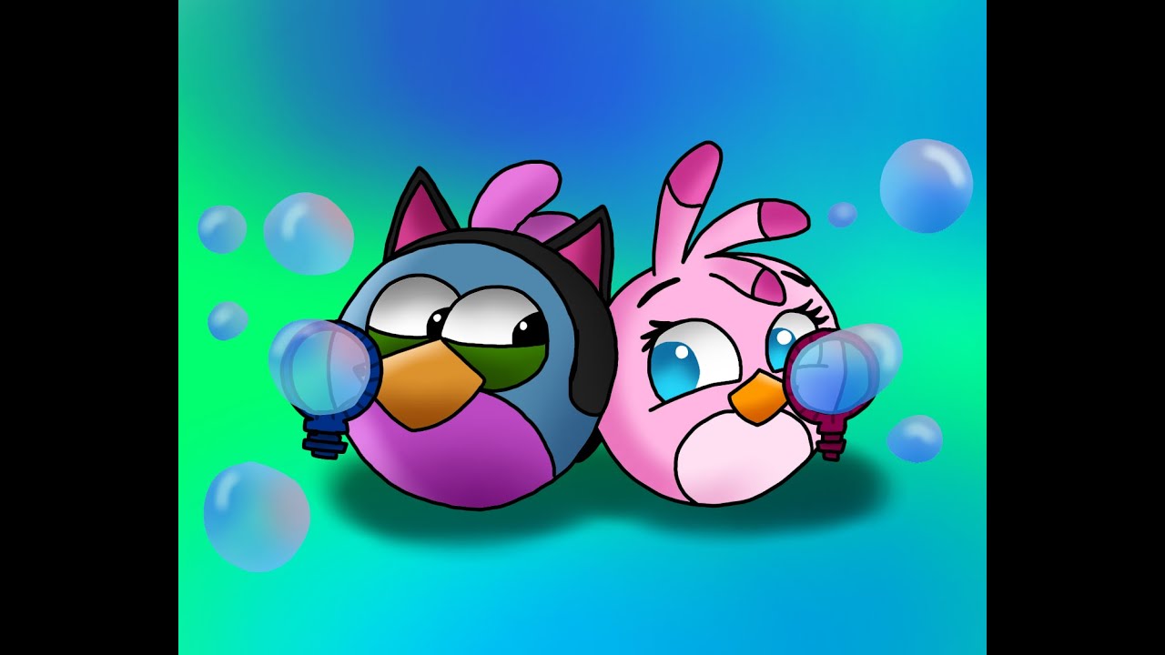 BJ & Stella Blowing Bubbles Speedraw (Created By Kate Finky) - YouTube