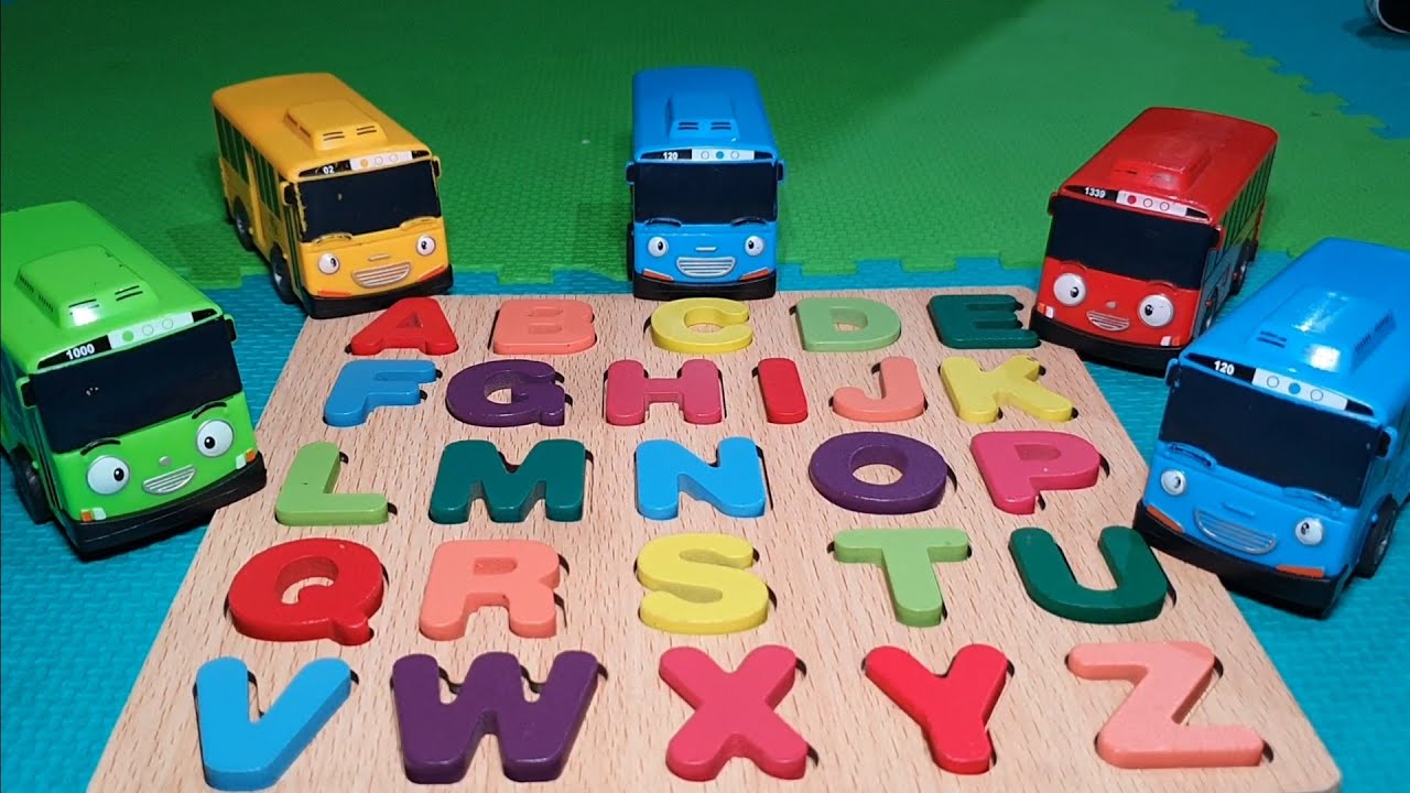 TAYO BELAJAR MENGENAL HURUF ABJAD ALFABET - YouTube