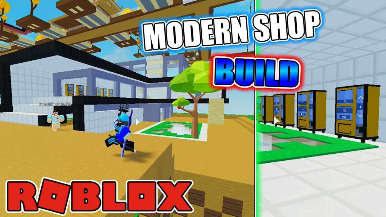 INSANE MODERN SHOP BUILD | SKYBLOX ROBLOX - YouTube