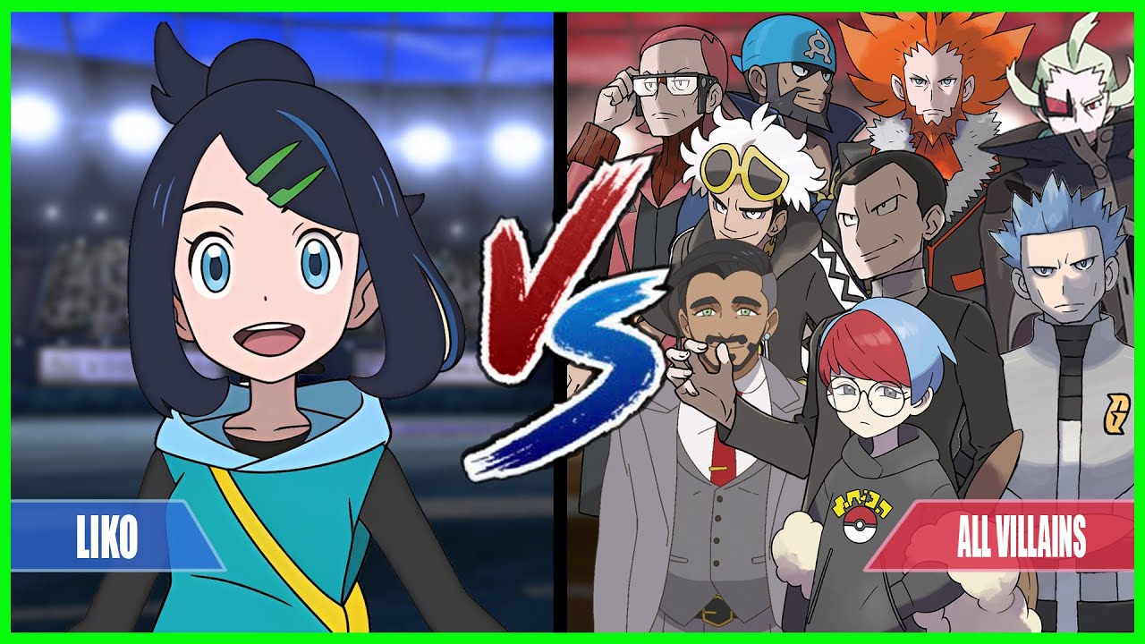 Pokemon Battle Series: Liko Vs All Villains - YouTube