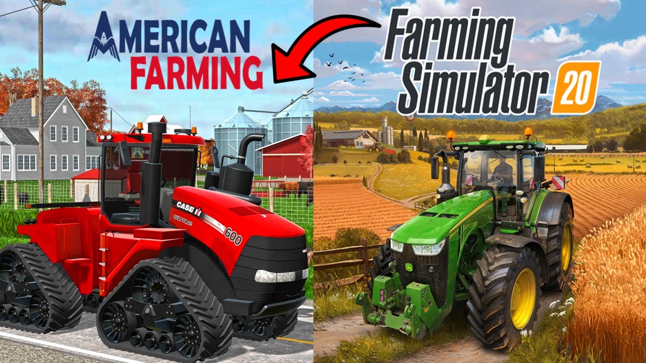 American Farming Simulator & Farming Simulator 20 COMPARISON - YouTube