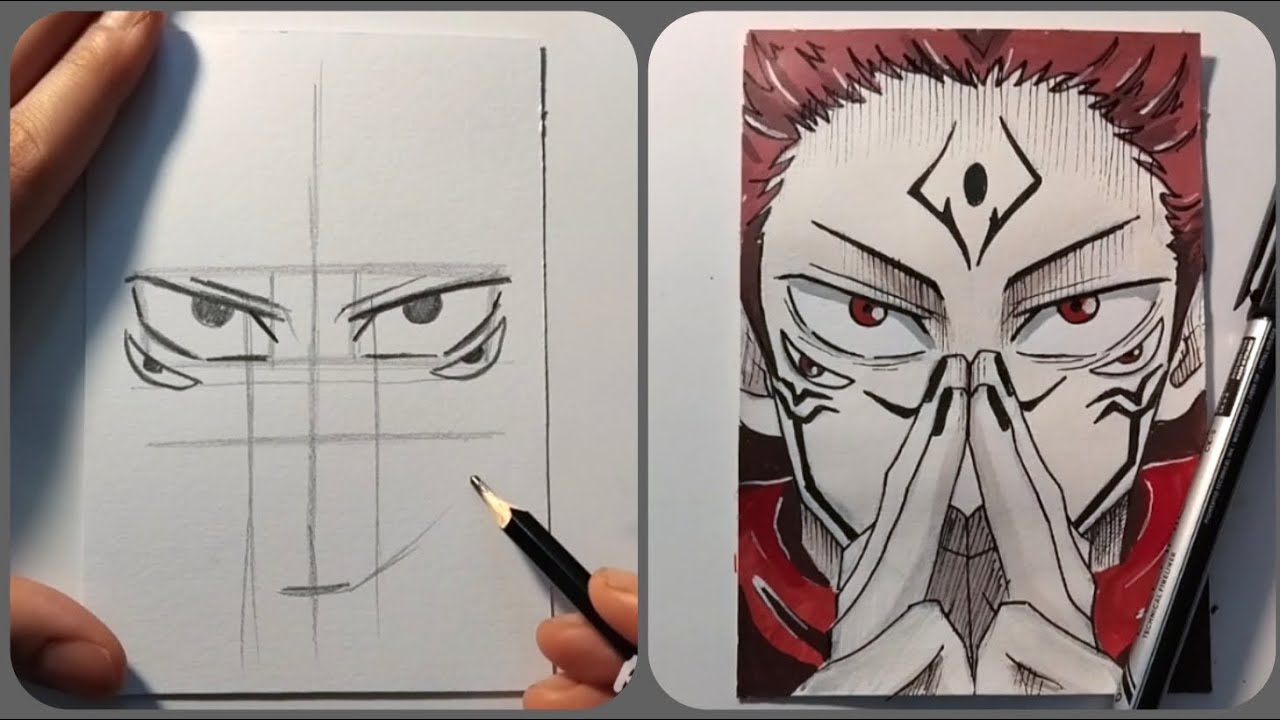 How to Draw Sukuna ️‍🔥 from Jujutsu Kaisen | Color Acrylic | Anime ...