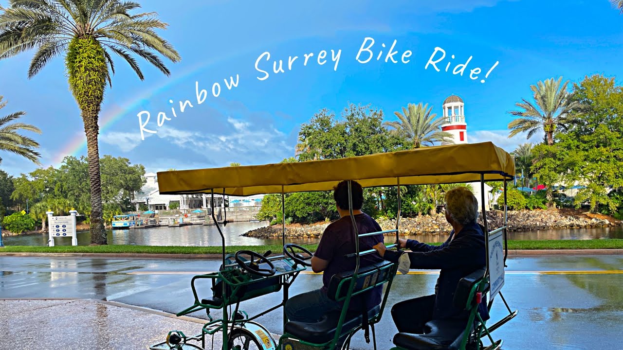 Rainy Surrey Bike Ride at Disney’s Old Key West Resort - YouTube