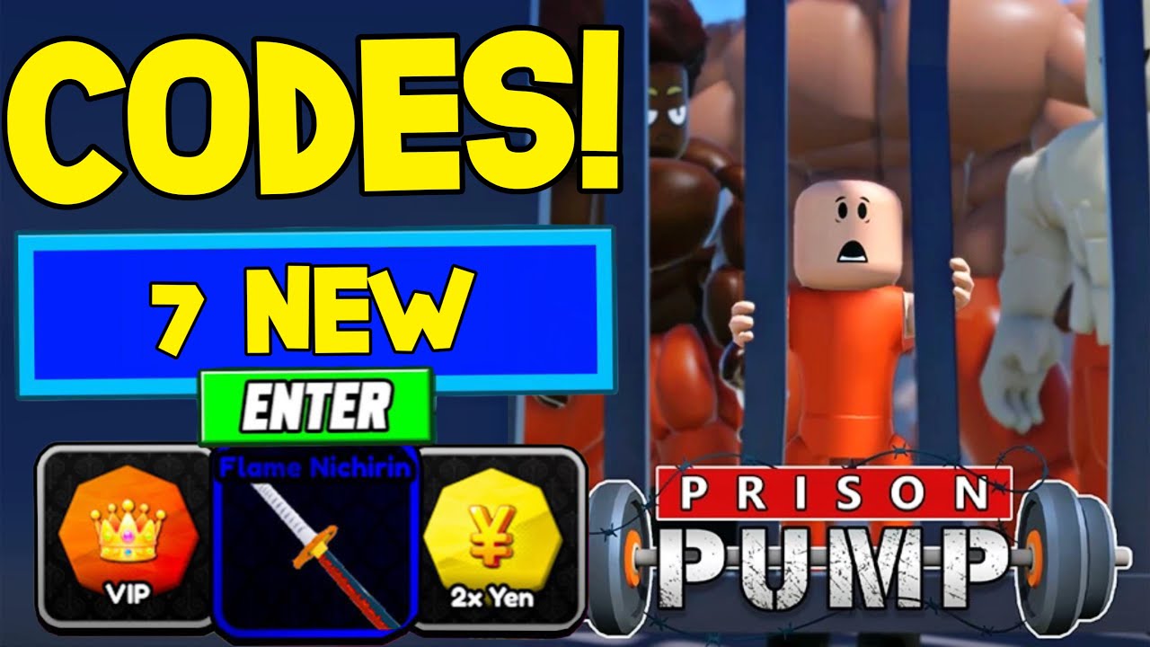 *NEW CODES* ALL WORKING UPDATE CODES FOR PRISON PUMP IN 2025 - ROBLOX PRISON PUMP CODES - YouTube