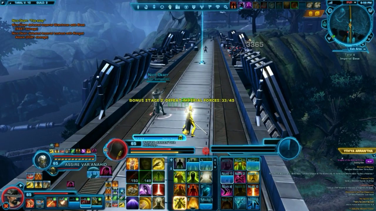 SWTOR 4.7 PvE Sage Seer Healer 2m Hard Flashpoint Taral V - YouTube