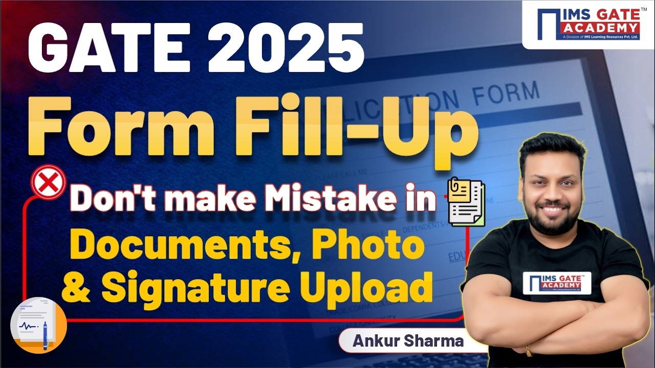 GATE 2025 Form Fill Up | GATE 2025 Application Form Filling | Step by ...