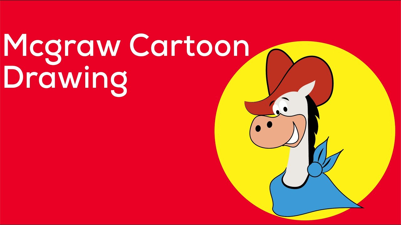 How to Draw mcgraw cartoon using adobe illustrator vector Art quick and ...