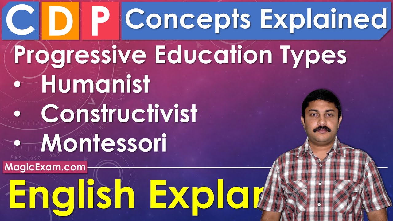 Progressive Education Types Humanist Constructivist Montessori CDP ...