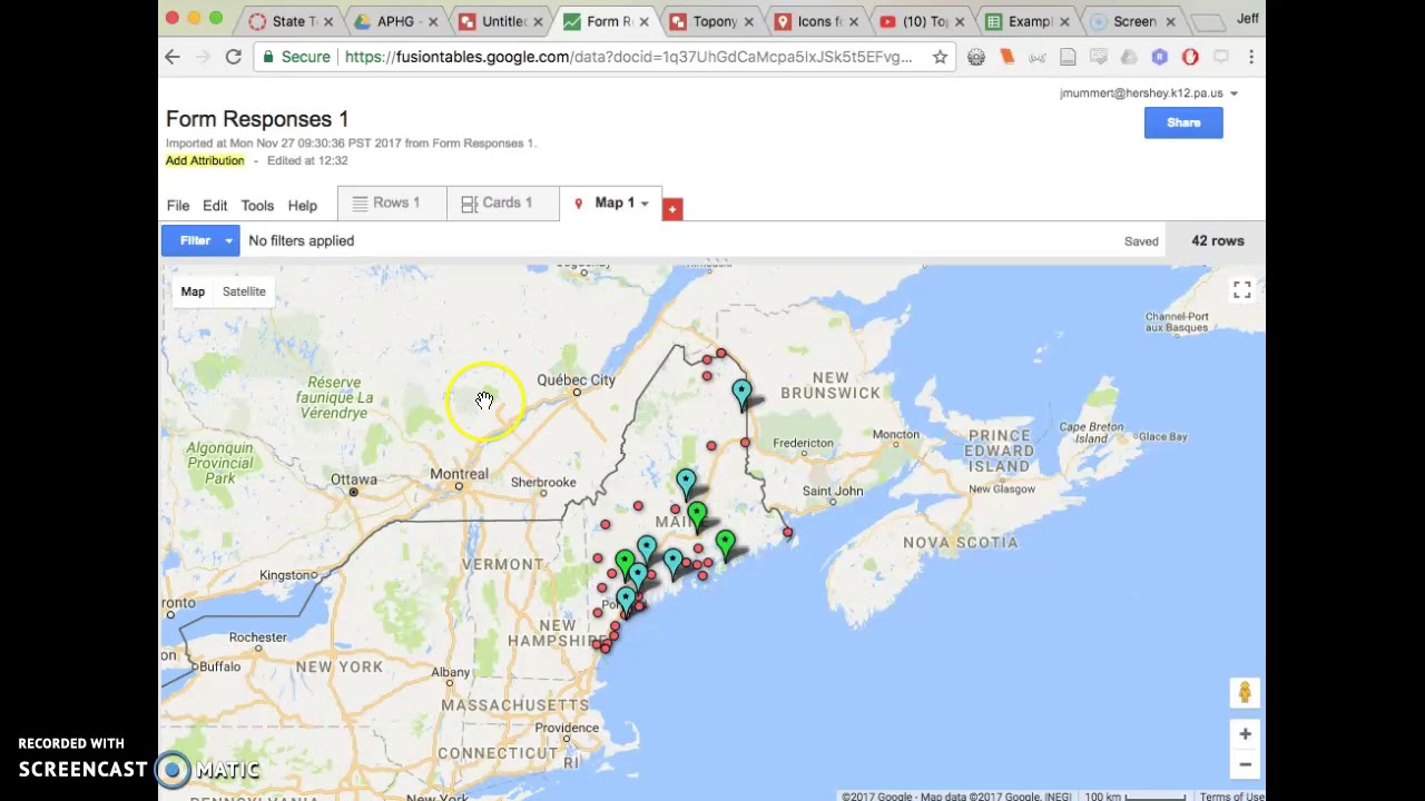 Toponym Project: Making a Map with Google Drawing - YouTube