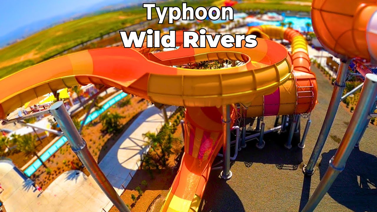 Typhoon Water Slide at Wild Rivers Irvine POV - YouTube
