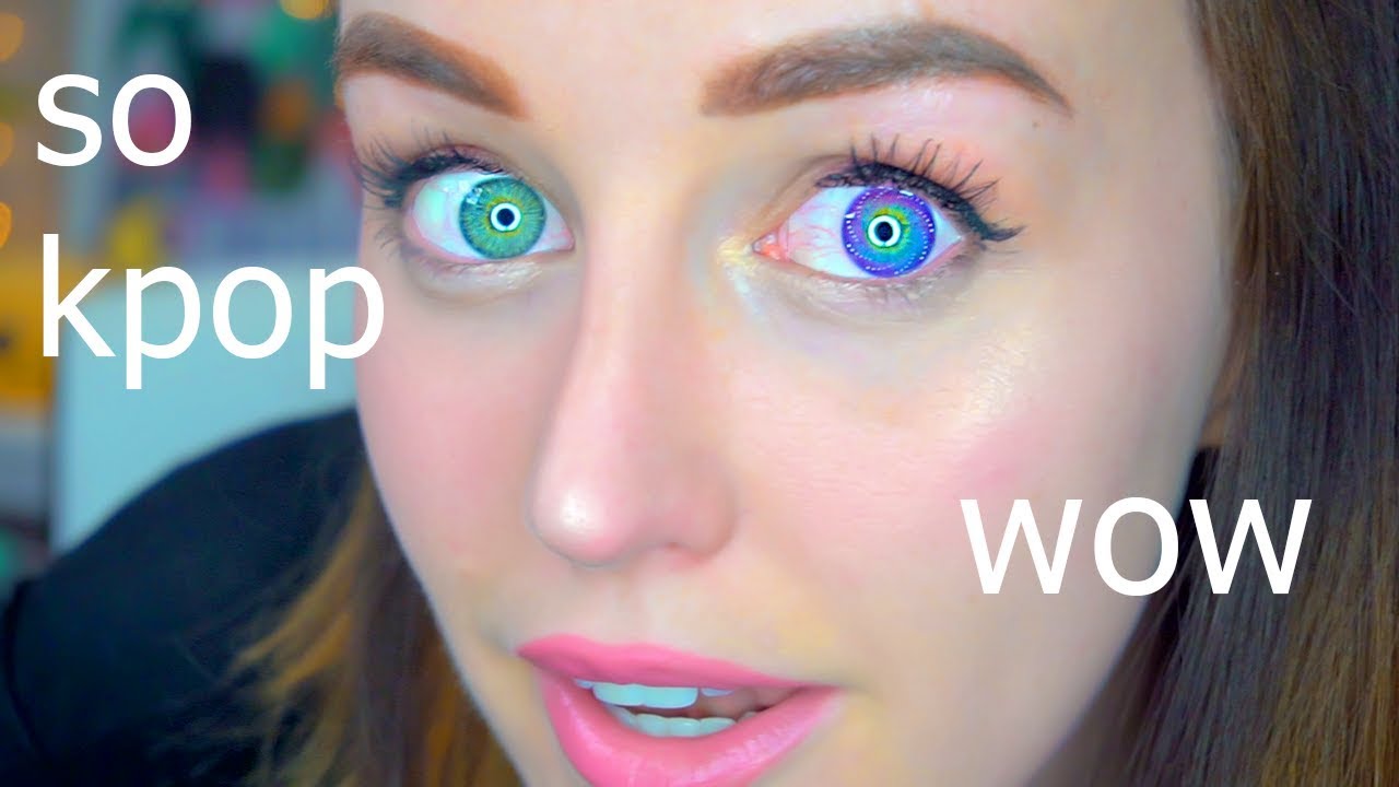 so i spent $300 on kpop contact lenses... 😅 - YouTube