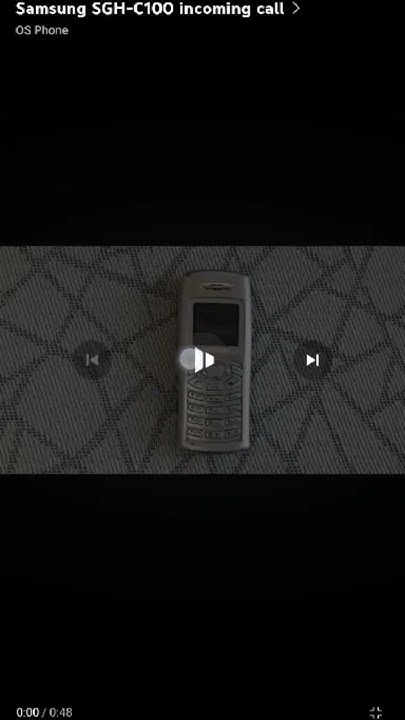 Samsung sgh c100 incoming call (Ringtone sound of spring) - YouTube