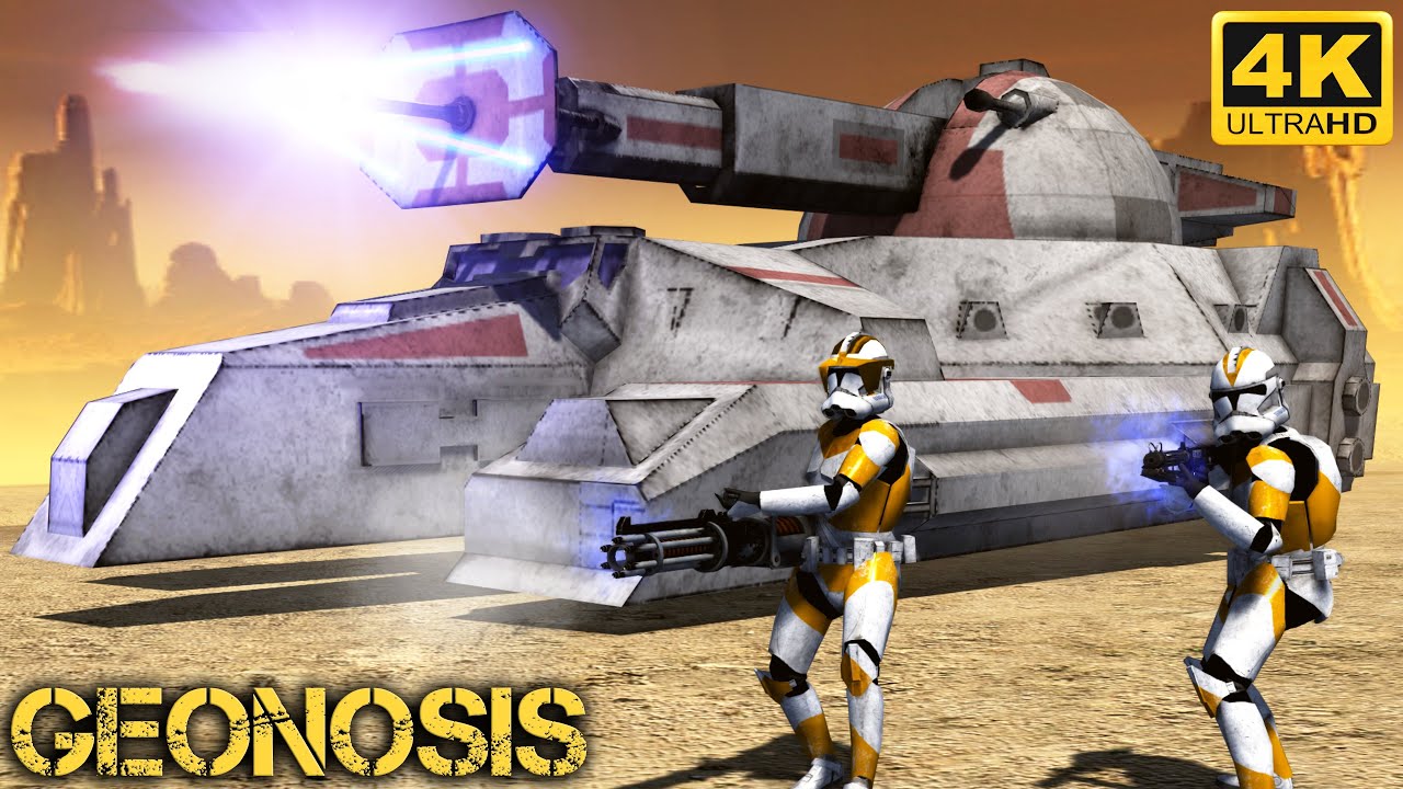 STAR WARS BATTLE OF GEONOSIS - Clone Troopers vs Battle Droids (4K ...