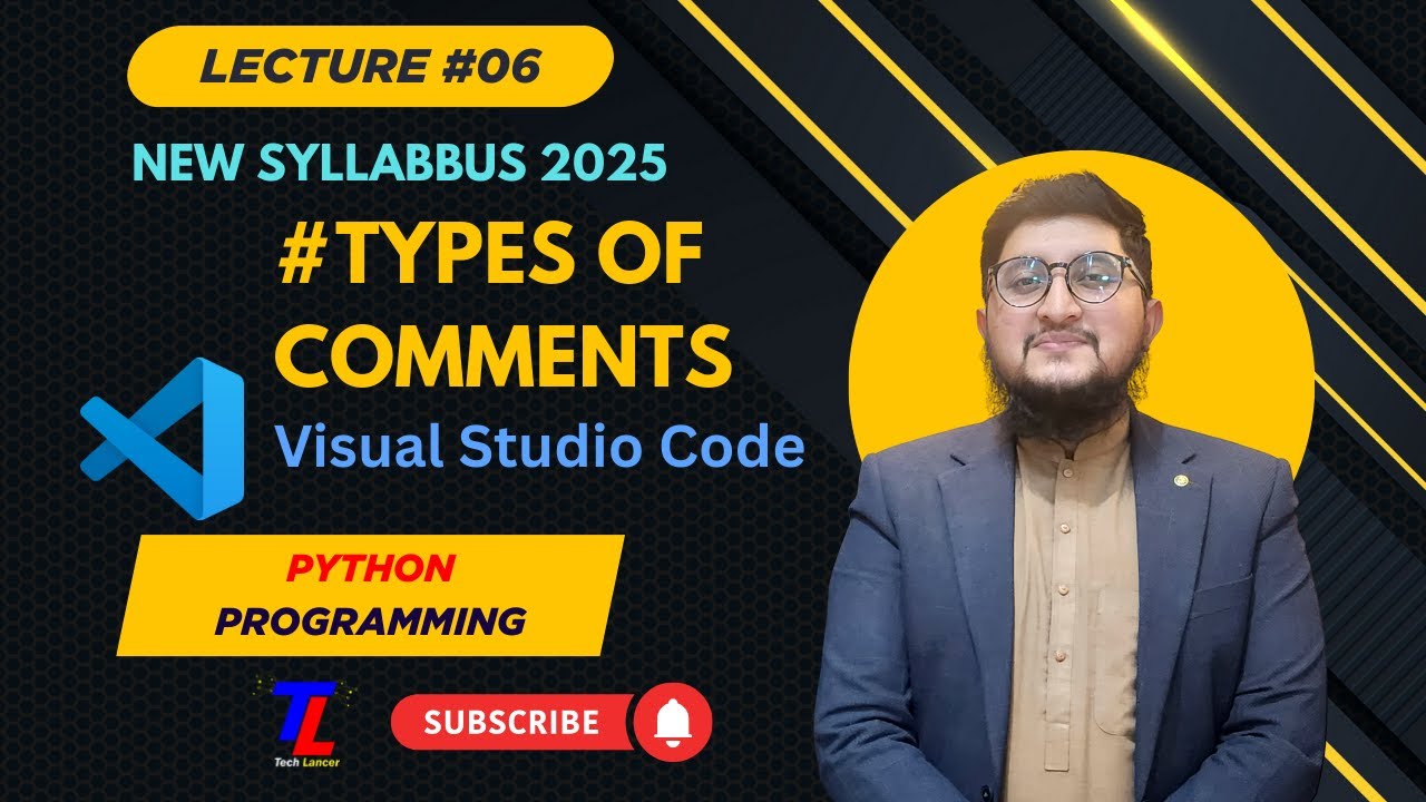 types of comments in python | Python programming | new Syllabus | CS306 - YouTube