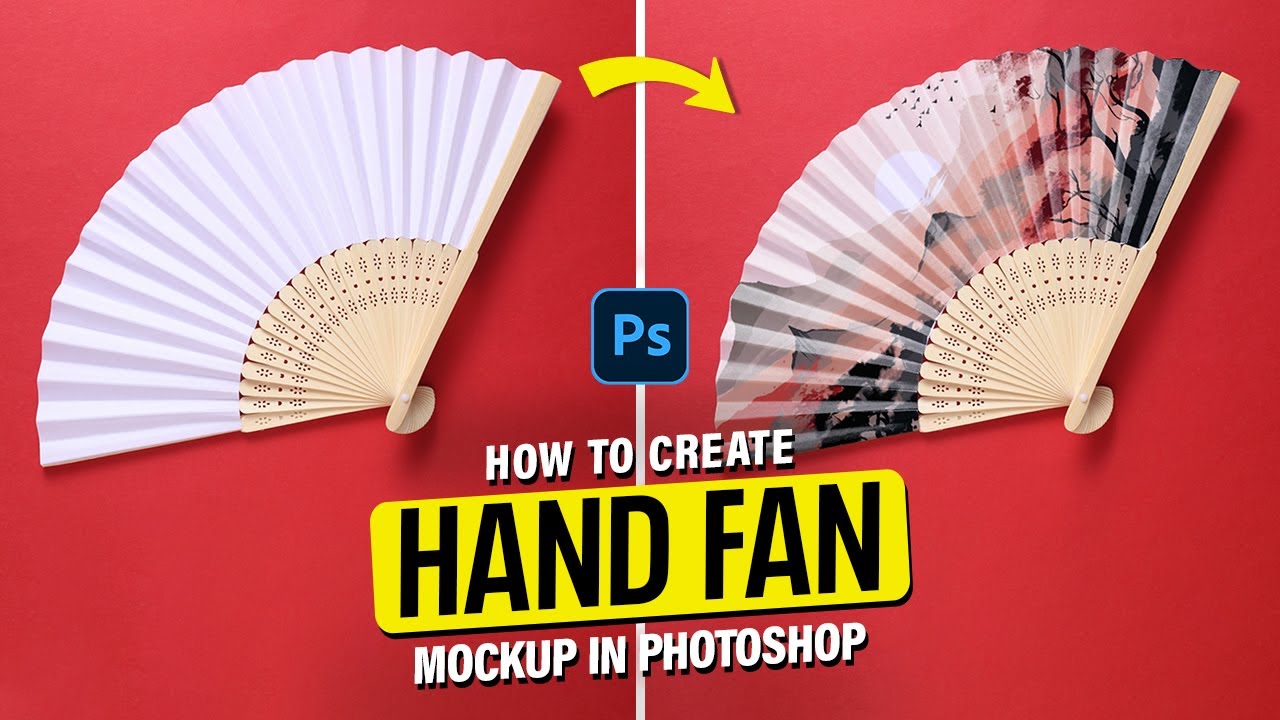 How To Create Hand Fan Mockup in Photoshop | Photoshop Tutorial 2025 ...