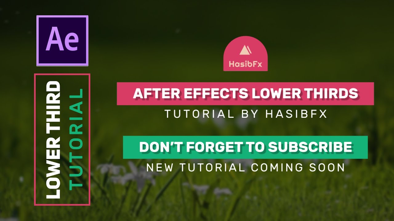 Adobe After Effects Lower Third Animation Tutorial | After Effects Lower Thirds Tutorial - YouTube