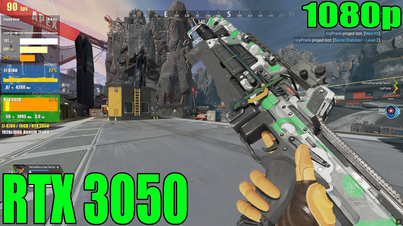 RTX 3050 | Apex Legends - 1080p - YouTube