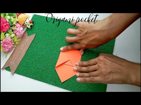 how to make origami pocket/origami pocket making/step by step full ...