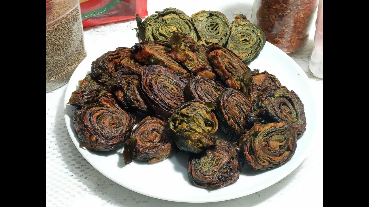 Arvi k Patte Recipe/Arvi k patto ke pakode/colocasia Leaves/Gallery the ...