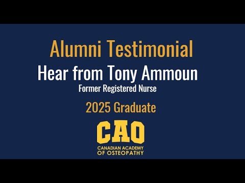 Alumni Testimonial - Tony Ammoun - YouTube