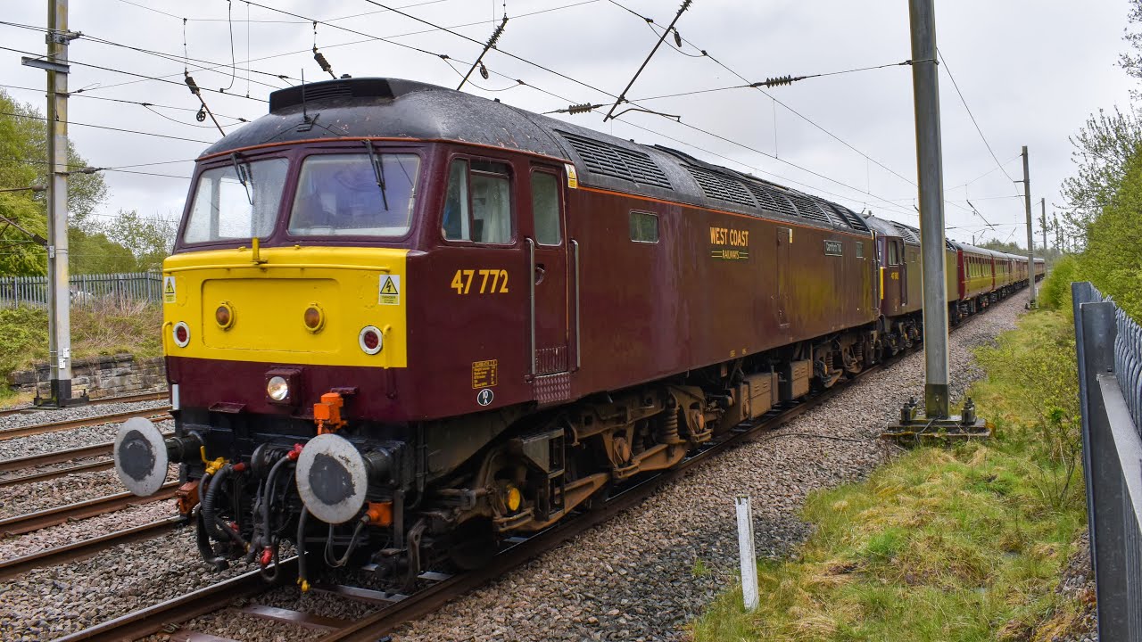 West Coast Railways Class 47 (47772) & (47802) - YouTube