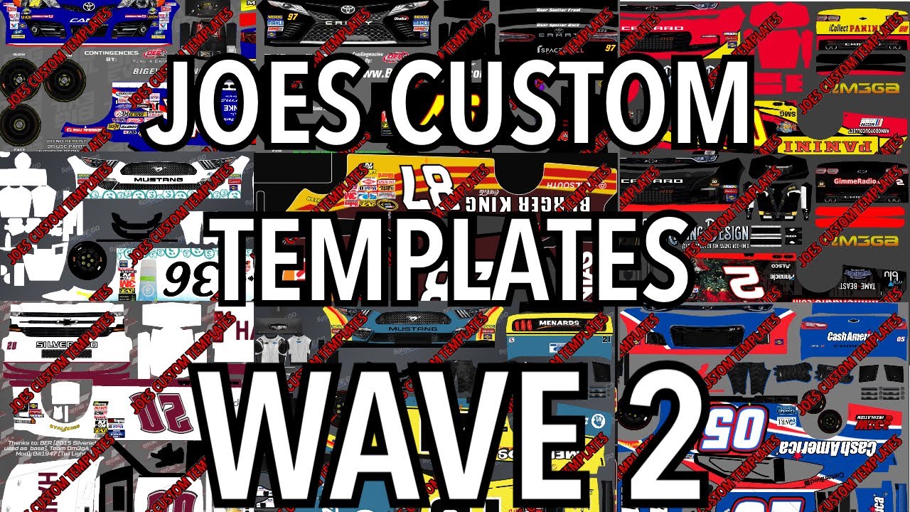 Custom Nascar Templates Wave 2 - YouTube