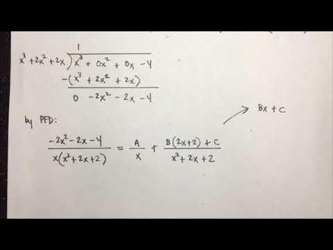 Lesson 15: Integration by Partial Fractions (Case 3 - Distinct Quadratic Factors Part 1) - YouTube