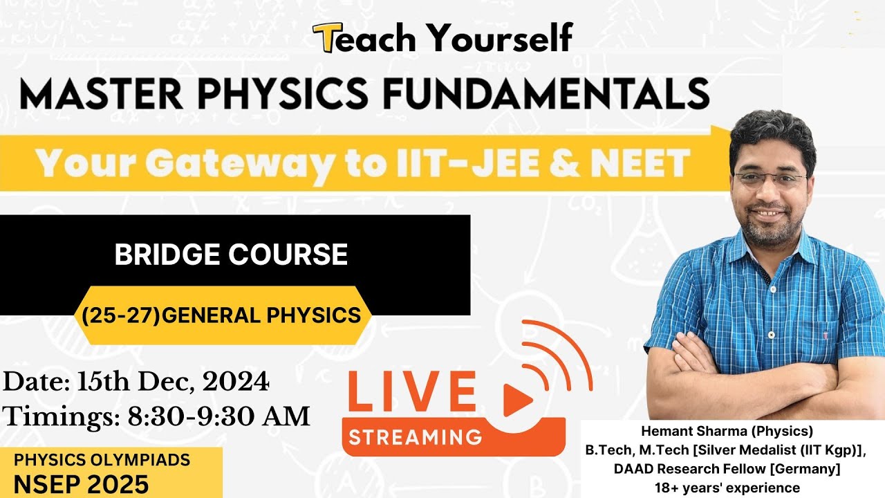 Bridge Course:General Physics - YouTube