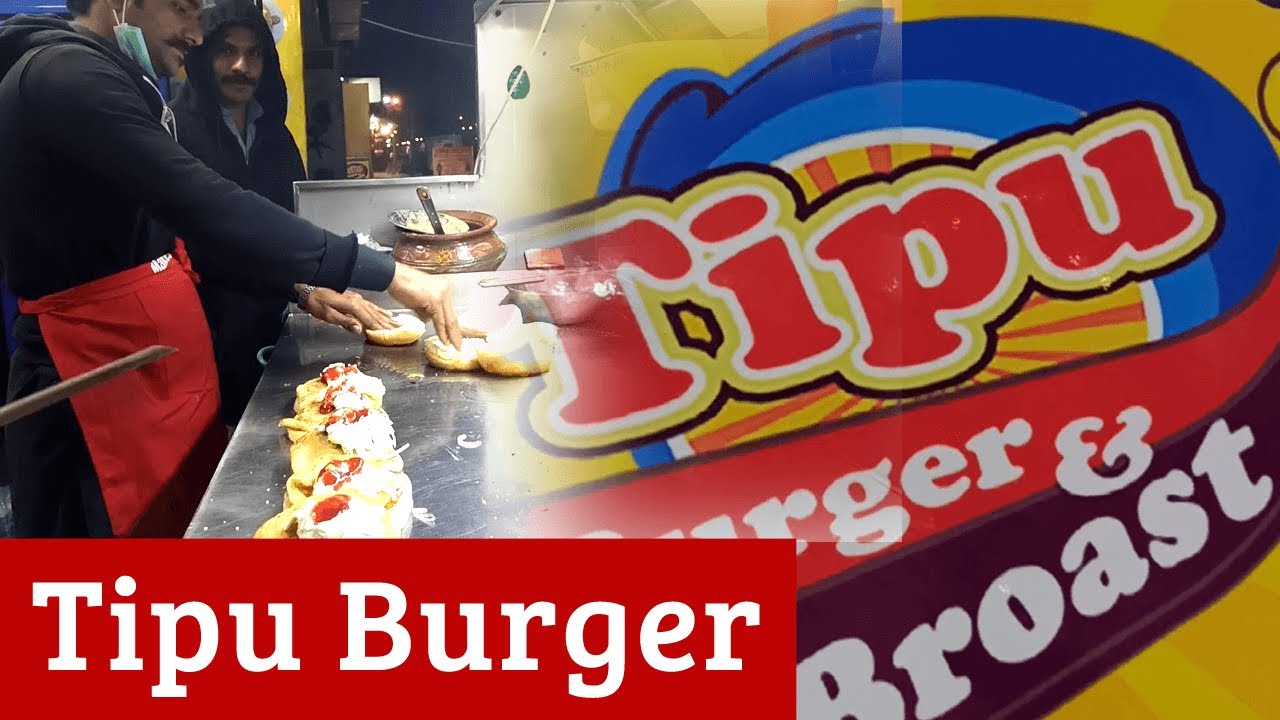 Tipu Burger the famous Burger in Clifton Karachi - YouTube